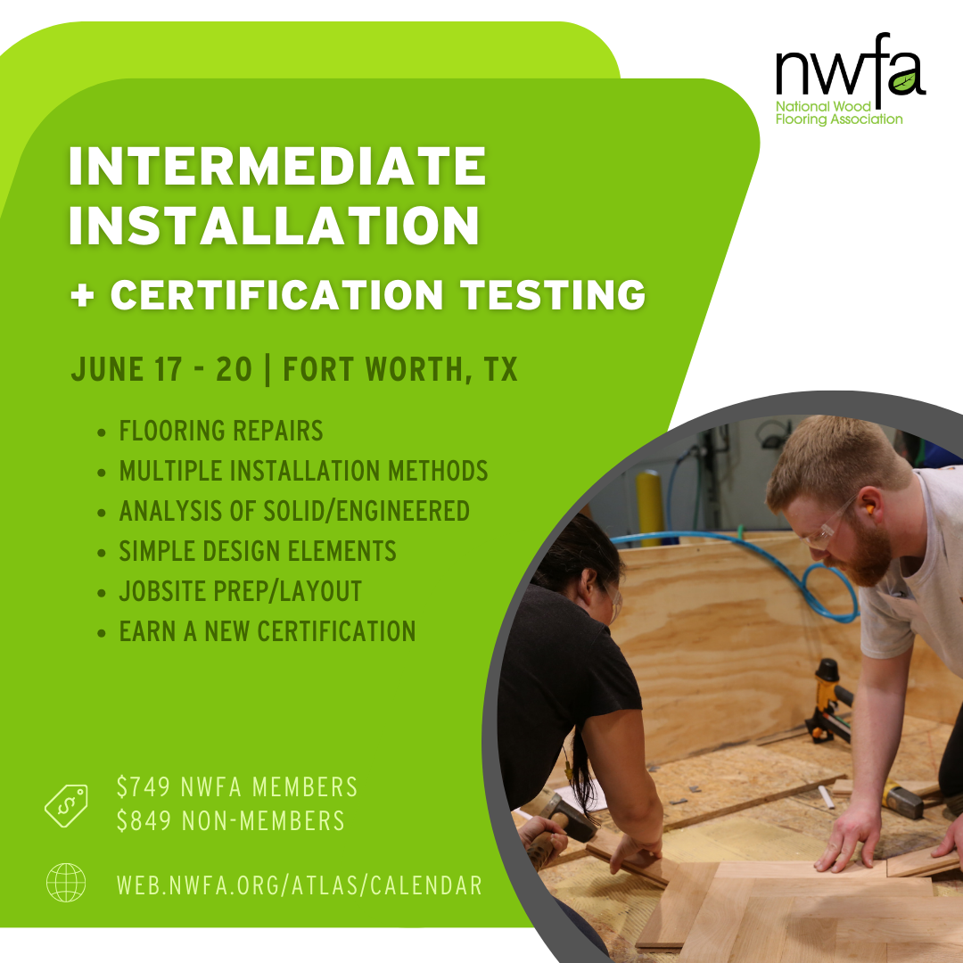 NWFA- Intermediate Installation & Certification Testing - Advanced ...